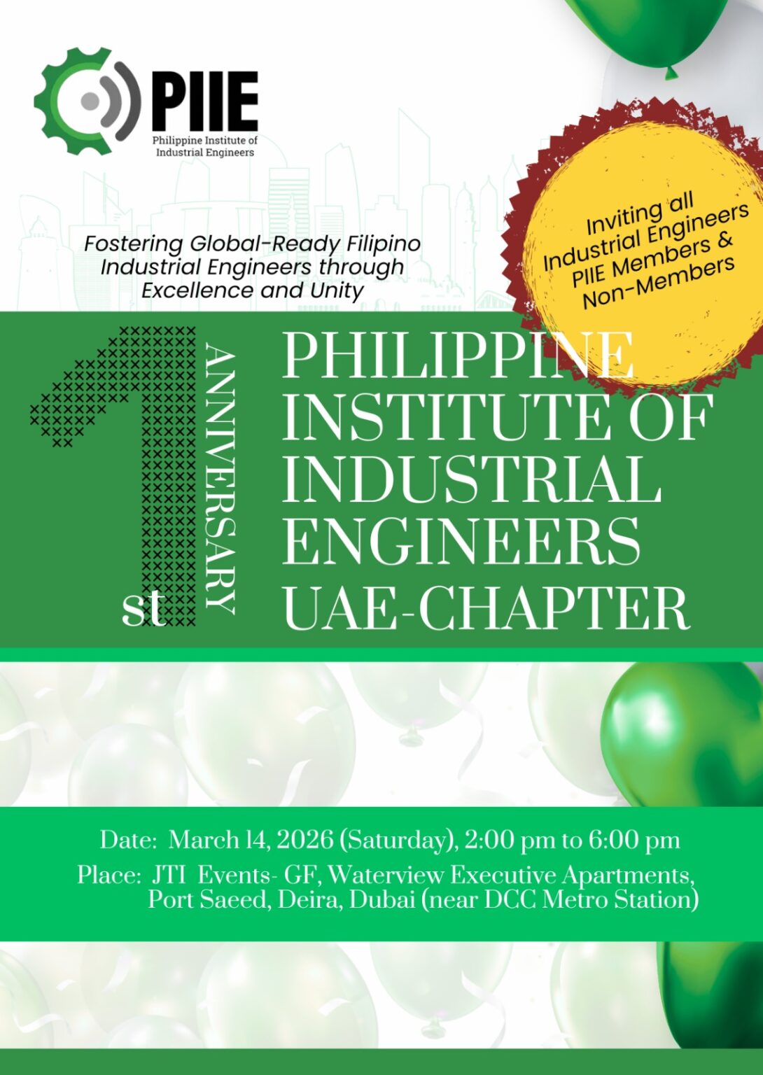 The First Anniversary of the Philippine Institute of Industrial ...